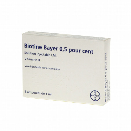 Biotin 0.5% injectable hair loss solution - 6 ampoules