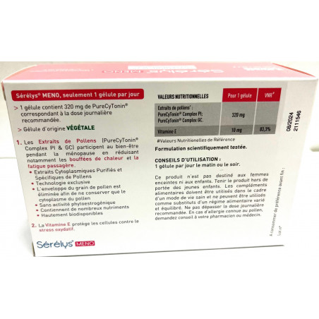 SERELYS MENO - 60 vegetarian capsules
